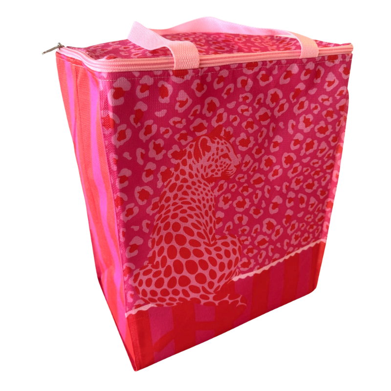 Insulated Cooler Bag - Lumo Leopard -Ruby – Macaroon